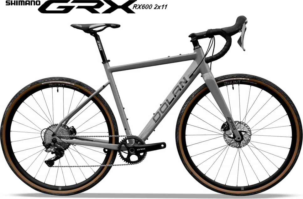 2022 Dolan GXA Aluminium Disc Gravel Bike - Shimano GRX RX600 2x11 HDR ...