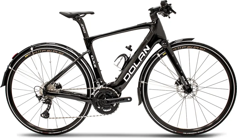 2024 Dolan GXE Carbon Disc Gravel Flat Bar eBike - Shimano 12s 105 ...