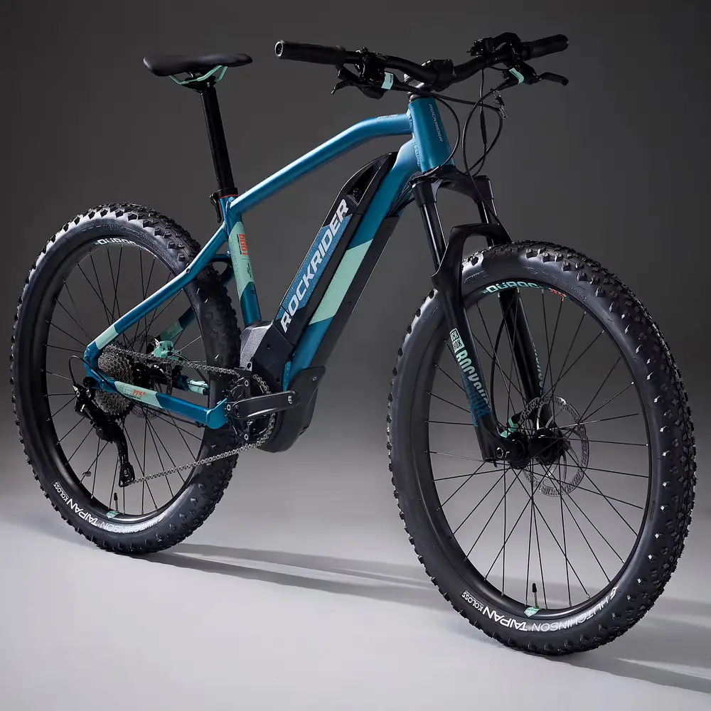 2024 Rockrider Women's 27.5" + Electric Semi-Rigid E-ST 900 MTB Bike ...