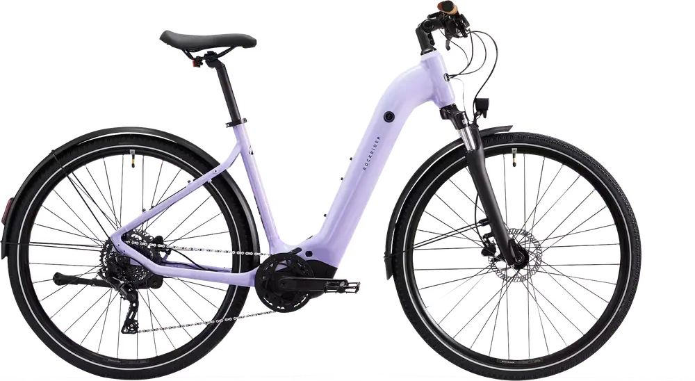2025 Rockrider Electric hybrid bike with central motor and low frame E ...