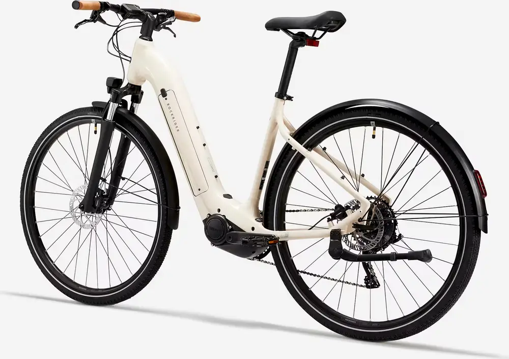 2026 Rockrider Electric hybrid bike with central motor and low frame, E ...