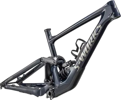 Compare 2024 Santa Cruz V10 Frame Carbon CC vs Specialized S Works Enduro Frameset vs 2023 Trek Session C 29 Frameset 99 Spokes