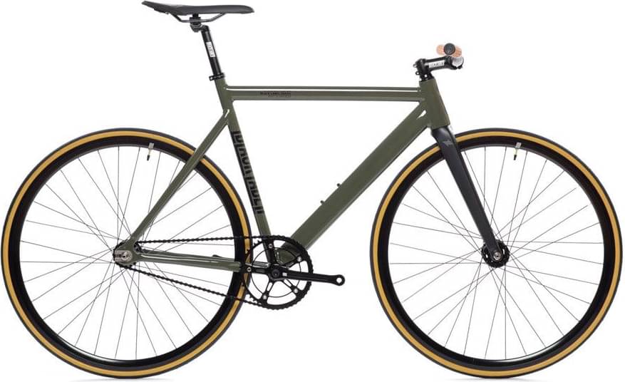 2021 State Bicycle Co. 6061 Black Label Track Bike - Army Green – Specs ...