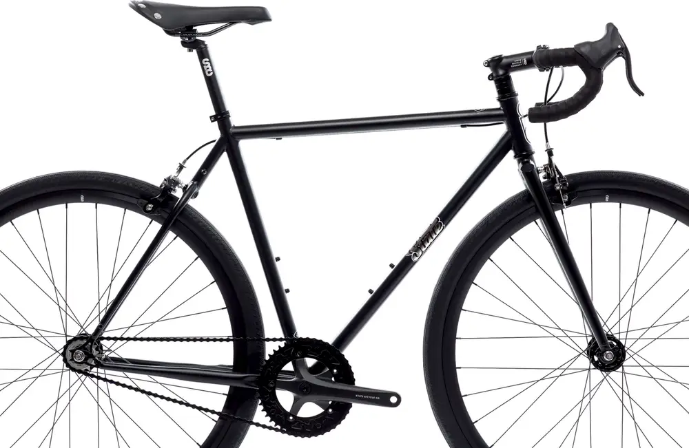 2023 State Bicycle Co. 4130 Matte Black / Mirror Fixed Gear / Single ...