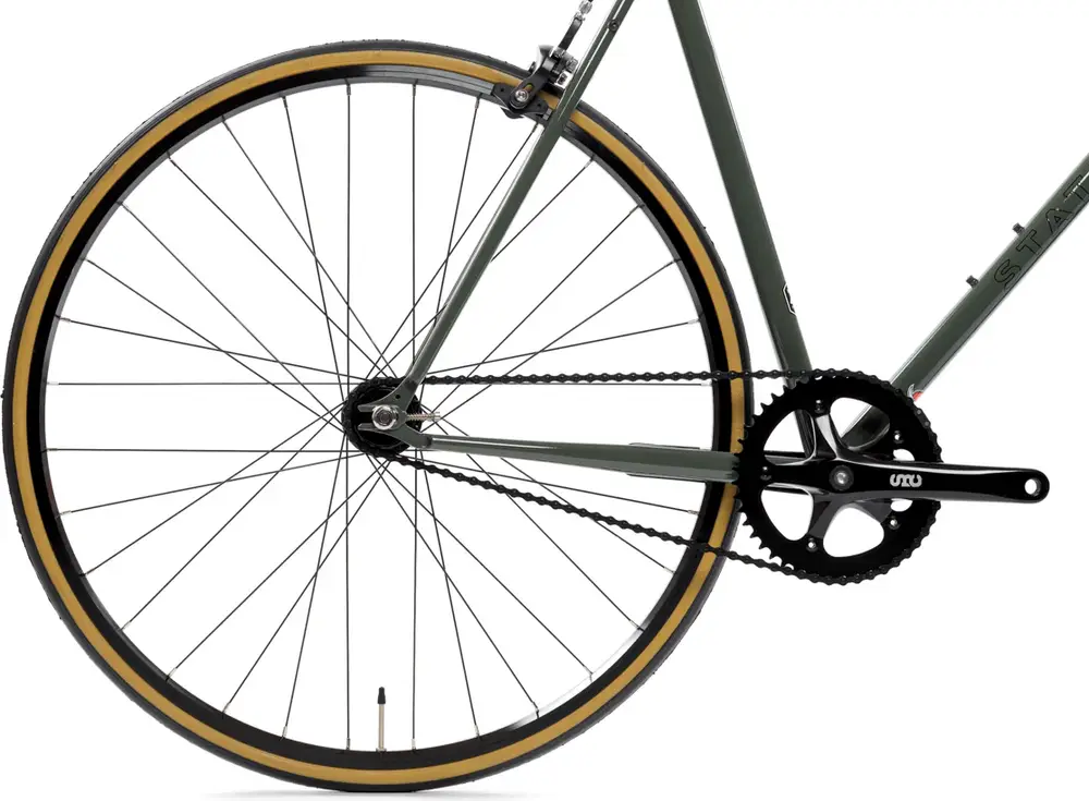 2024 State Bicycle Co. 4130 Army Green Fixed Gear / Single-Speed ...
