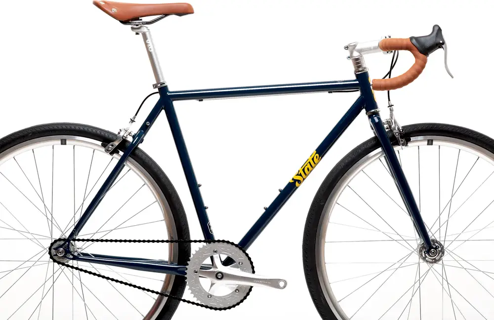 2024 State Bicycle Co. 4130 Navy / Gold Fixed Gear / Single-Speed ...