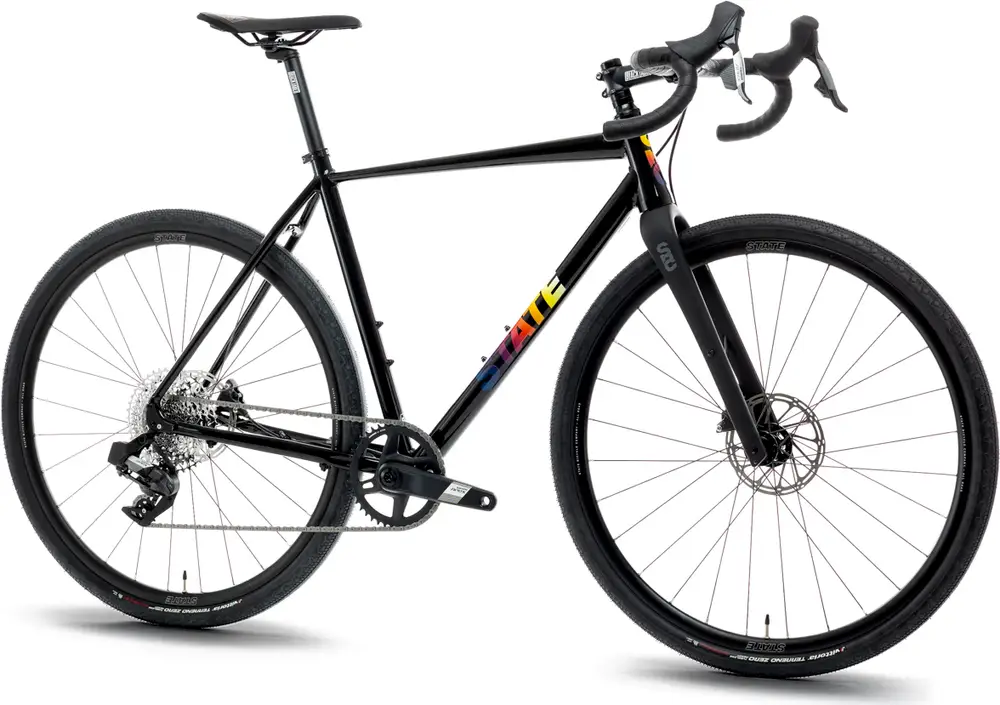 2024 State Bicycle Co. 6061 All-Road Apex XPLR AXS Black / Sunset 650b ...