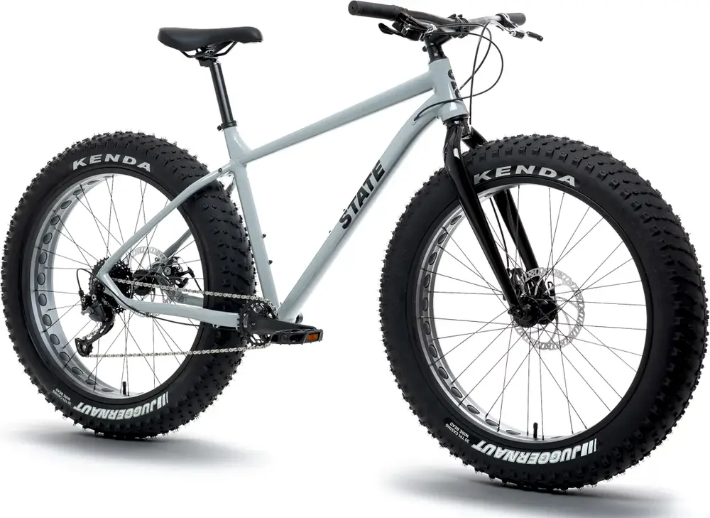 2024 State Bicycle Co. 6061 Trail+ Fat Stone Grey – Specs, Comparisons ...