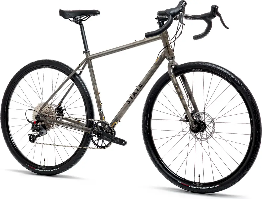 2025 State Bicycle Co. 4130 All-Road Raw Phosphate 12 Speed / UDH 700c ...