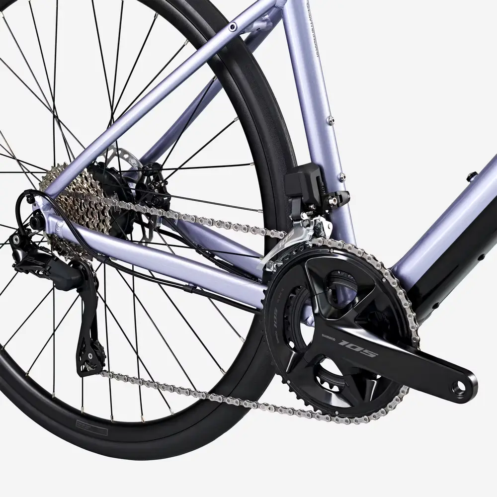 2025 Van Rysel E-Bike Rennrad Shimano E-EDR AF 105 Di2 2×12S lila ...