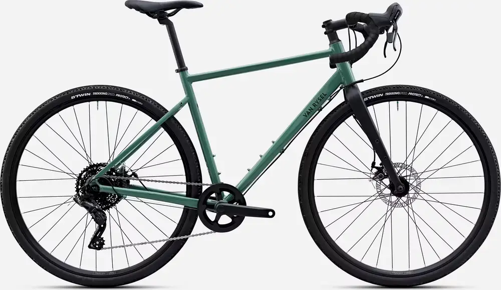 2025 Van Rysel Gravelbike Gravel Discovery AF Microshift Acolyte Grün ...