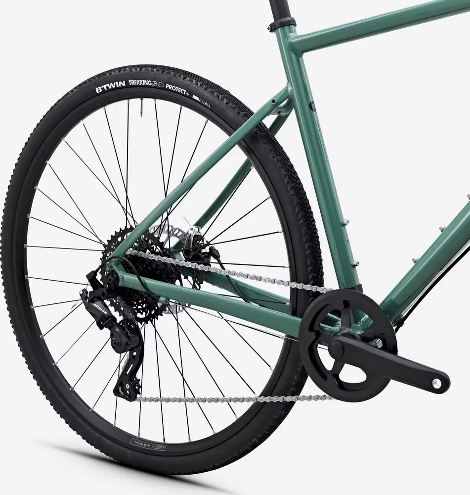 2025 Van Rysel Gravelbike Gravel Discovery AF Microshift Acolyte Grün ...